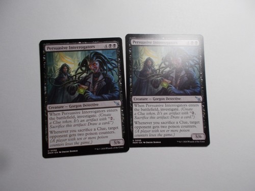 Persuasive Interrogators x2 MTG MAKM Black Uncommon Creature NM/M | eBay