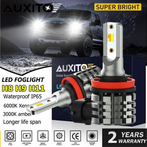 AUXITO Switchback H11 H8 White Yellow LED Fog Light CSP Bulbs Dual ...
