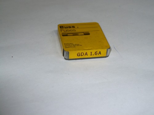 Bussmann GDA 1.6A Fuse, Box of 5, New | eBay