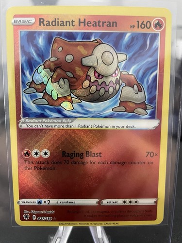 Pokémon TCG Radiant Heatran Astral Radiance 027/189 Holo Radiant Rare ...