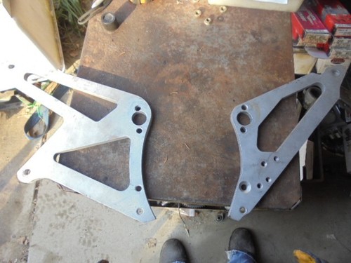 Motor Mounts Front Plate Aluminum 2 pc SBC IHRA NHRA K&N Drag WISSOTA ...