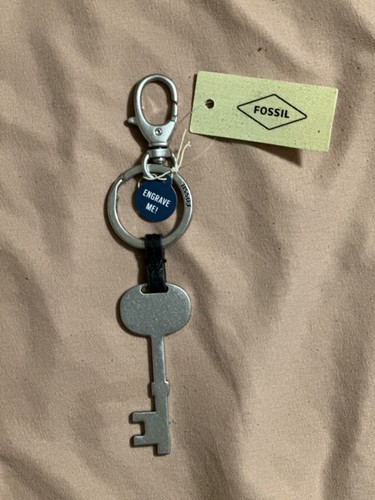 Fossil Brand Brushed Silver SOFIA ENGRAVE ME KeyFob Keychain | eBay