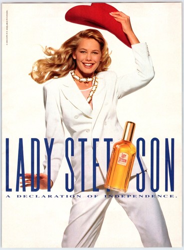 1992 PRETTY YOUNG WOMAN LADY STETSON Vintage 7.75"X10.5" Magazine Ad ...