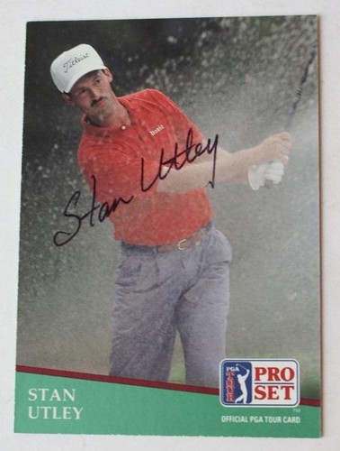 Stan Utley Golfer 1991 PGA Pro Set Signed Autographed #83 Golf Card ...