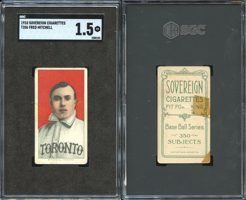 T206 Fred Mitchell ~~ SGC 1.5 ~~ Sovereign 350 back | eBay