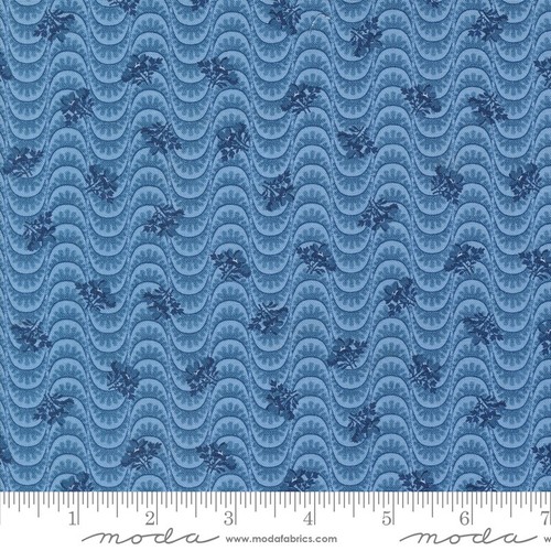 Grand Haven Floral Blenders Sky Blue Minick & Simpson for Moda 1/2 YD ...