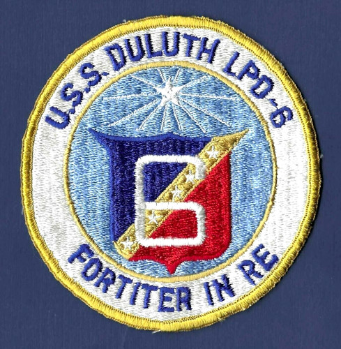 USS DULUTH LPD-6 Amphibious Transport Dock Ship's Crest Patch | eBay