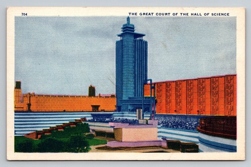 Chicago World's Fair Century of Progress Hall of Science Court IL ...
