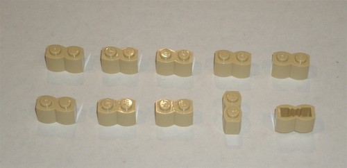 LEGO NEW 1x2 Tan Brick Log (10x) 4218749 Brick 30136 | eBay