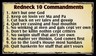 Hillbilly 10 Commandments Primitive Country Canvas Sign Home Decor | eBay