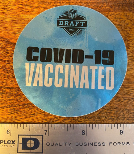 2021 NFL Draft - VIP Area - VACCINATED Sticker - Cleveland Ohio | eBay