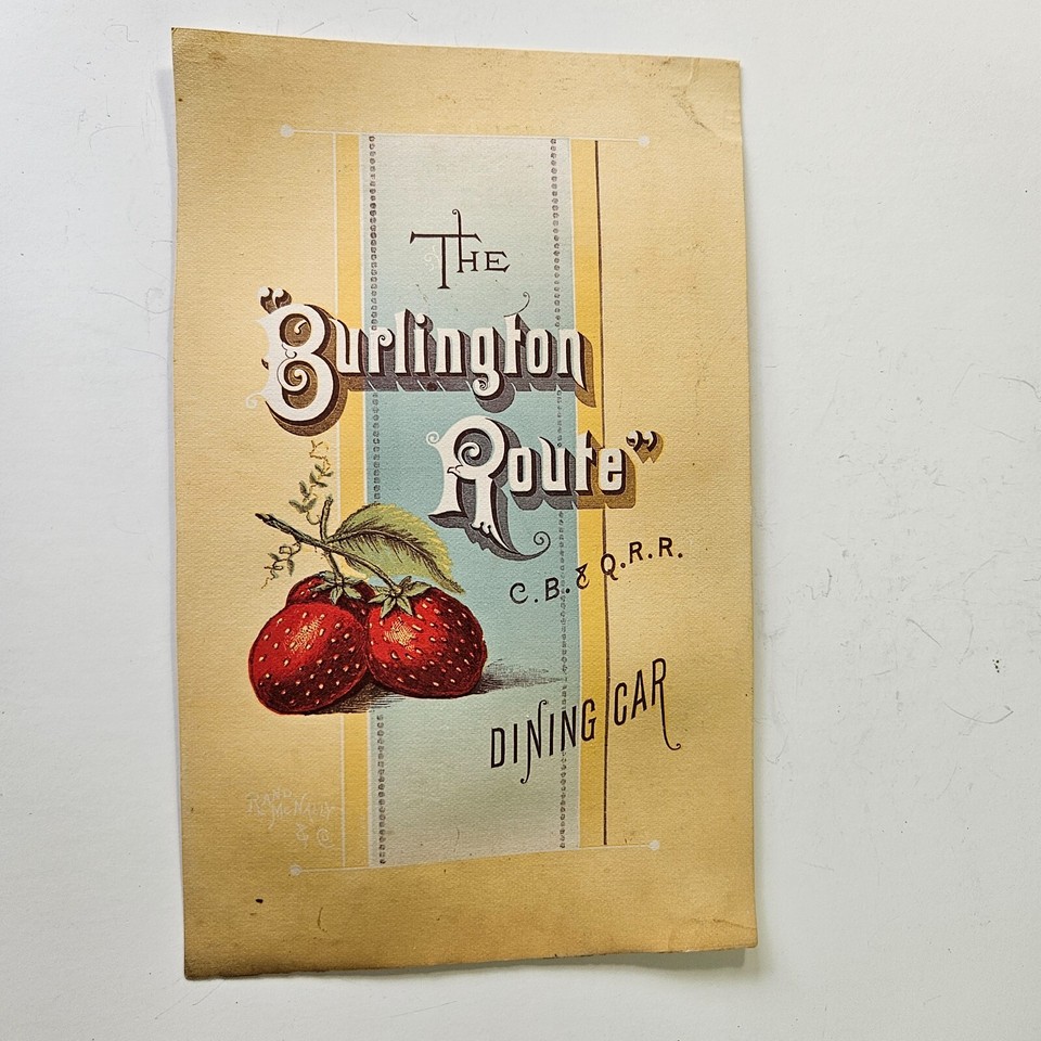 Collectible Railroad Menus for sale | eBay
