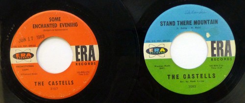the CASTELLS lot of 2x45rpm singles on ERA records doowop group harmony ...