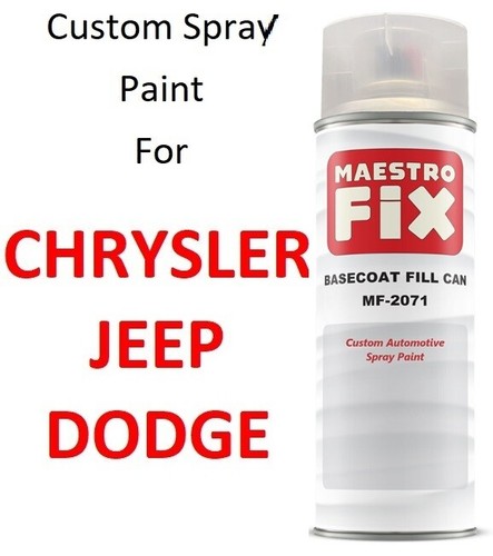 Custom Automotive Touch Up Spray Paint For CHRYSLER DODGE JEEP-Choose ...