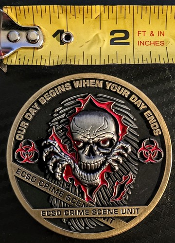 Huge 2.5 " Escambia County Florida Sherrif's Office CSI Challenge Coin ...