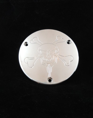 YAMAHA BANSHEE BILLET ALUMINUM X BONES SKULL POLISHED SIDE CASE INSERT ...