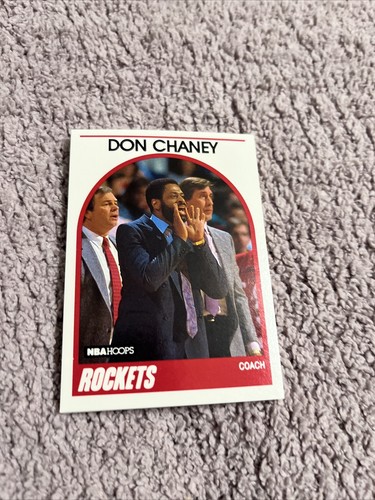 1989-90 NBA Hoops Basketball Don Chaney Head Coach #123 Houston Rockets ...