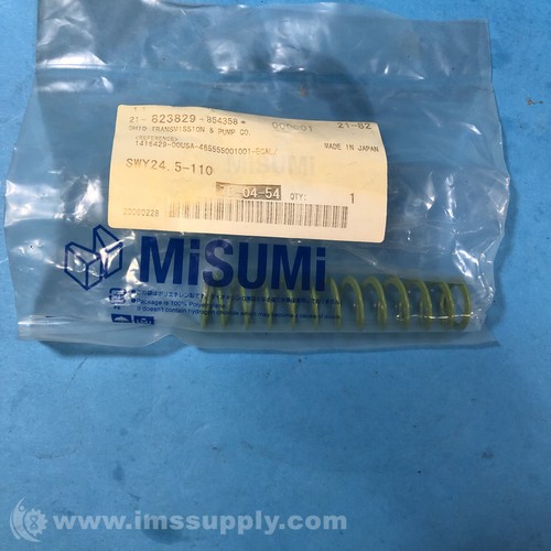 Misumi SWY24.5-110 Ultra High Deflection Coil Spring - SWY Series FNFP ...