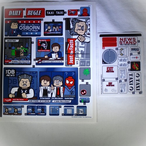 new LEGO Sticker Sheets 1 and 2 for Daily Bugle set 76178 | eBay