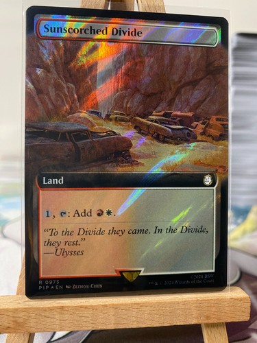 MTG NM Sunscorched Divide - Universes Beyond: Fallout [Surge Foil ...