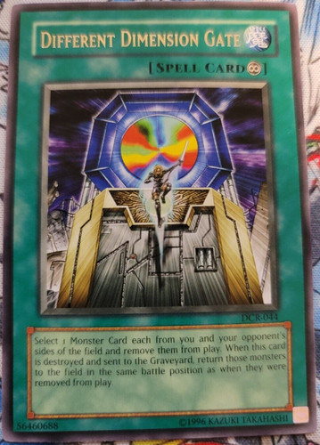 YuGiOh - Different Dimension Gate - DCR-EN044 - Rare - UNLIMITED ED ...
