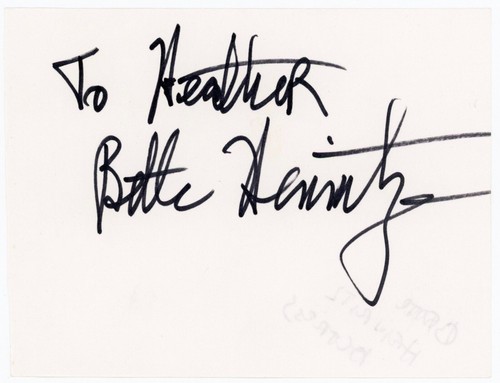 Bette Henritze - World According to Garp/The Hospital/In Person Signed ...