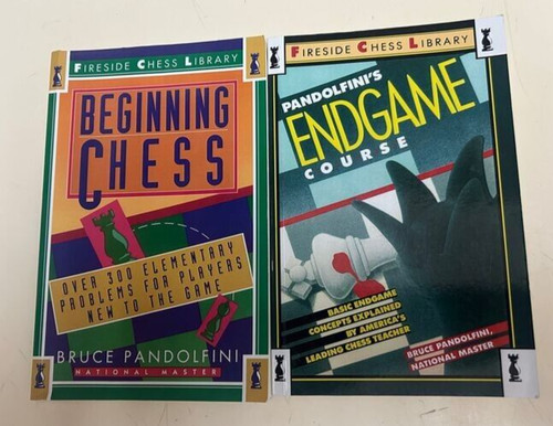Lot of 2 CHESS BOOKS by BRUCE PANDOLFINI Beginning Endgame | eBay