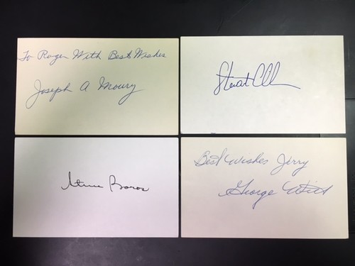 Joe Mowry Boston Braves Signed Index Card 1930s Debut JSA Precertif | eBay