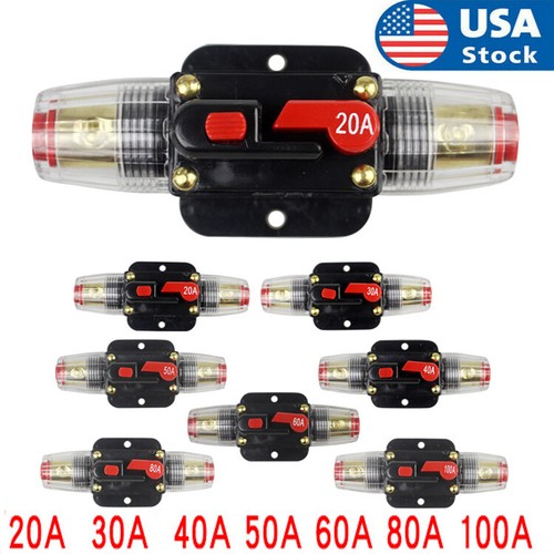 DC 12V-24V Home Solar System Waterproof Circuit Breaker Reset Fuse ...