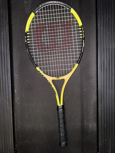 Wilson Titanium 3 Soft Shock Tennis Racquet Racket Neon Yellow/Black | eBay
