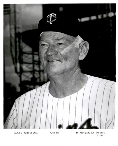 PF11 Original Photo MARV GRISSOM 1970-71 MINNESOTA TWINS PITCHING COACH ...
