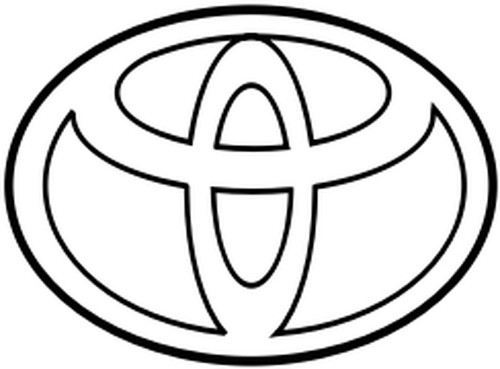 90975-02041 Toyota Emblem, radiator grille (or front panel) 9097502041 ...