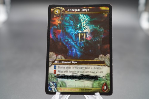 SPECTRAL TIGER Loot Card World of Warcraft - WoW TCG LOOT SCRATCHED ...