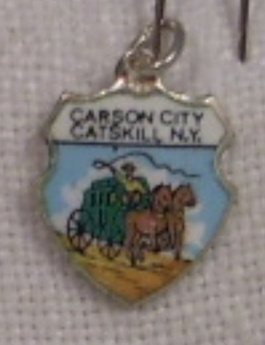 Vintage REU Sterling/Enamel Carson City/Catskill, New York Stagecoach ...