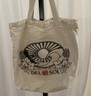 Del Sol Color Changing Tote Bag Ivory Cotton Canvas Palm Trees Red Trim ...