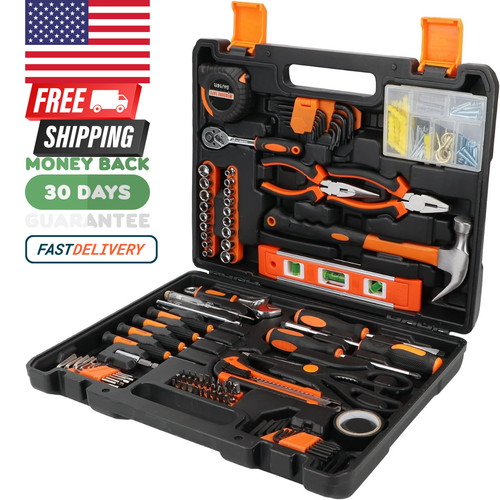 144 Pieces Tool Set, Portable Mechanics Tool Box with Tools Included ...