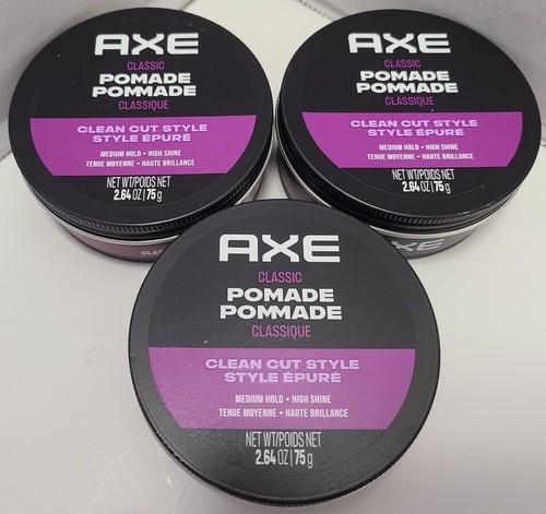 AXE Classic Pomade Medium Hold High Shine Clean Cut Look Hair Styling ...
