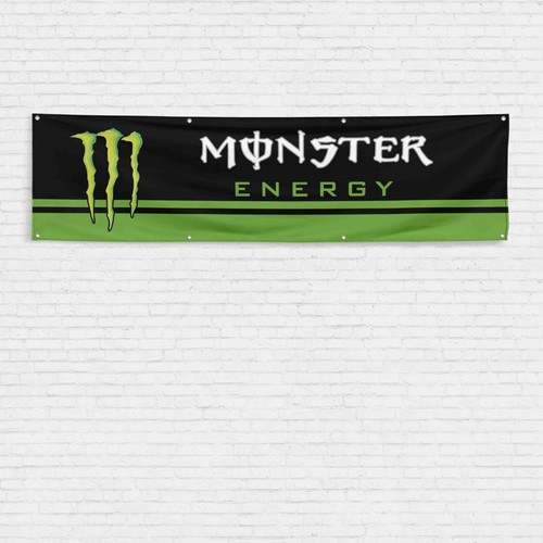 Supercross Energy Drink Racing 2x8 Flag Motocross Dirt Bike Shop Gift ...