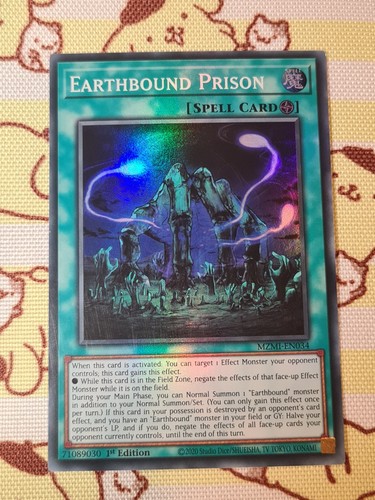 Earthbound Prison MZMI-EN034 Super Rare 1st Edition Yugioh NM | eBay