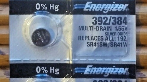 1 Pc Watch & Thermometer Energizer Battery 392/384 SR41SW 1.55V Free ...