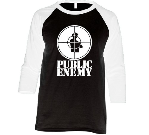 Public Enemy Popular 80s 90s Hip Hop Group Music Raglan 3/4 Sleeve | eBay
