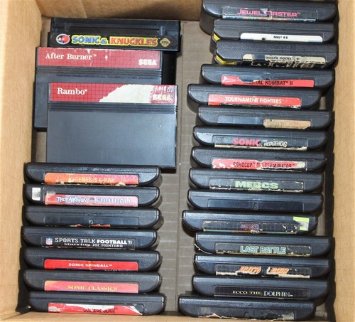 Discounted Genesis Lot Of 25 Games - Rambo, After Burner, Mercs | eBay