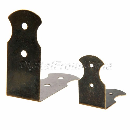 4/12/20Pcs S/L Metal Corner Bracket Guard Jewelry Case Desk Edge Cover ...