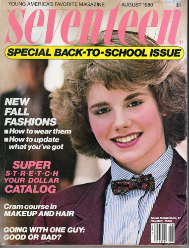 VTG Seventeen Magazine August 1981 Special Back To School Issue | eBay