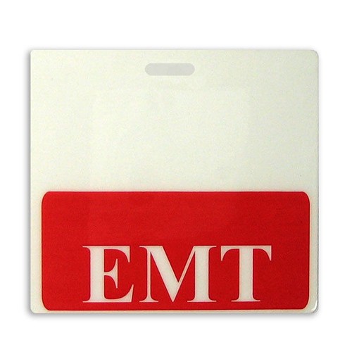 EMT Badge Buddy - Horizontal - Hospital ID Card Emergency Medical ...