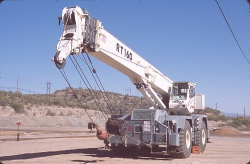CONSTRUCTION --- TEREX RT160 CRANE HAYDEN AZ ORIGINAL SLIDE 04-16-15 T8 ...