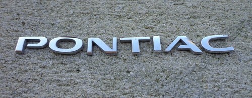 Pontiac emblem letters badge trunk GT G6 G8 V6 Grand Prix Solstice OEM ...
