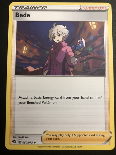 Pokemon TCG Champion's Path - Bede 050/073 Uncommon Trainer | eBay