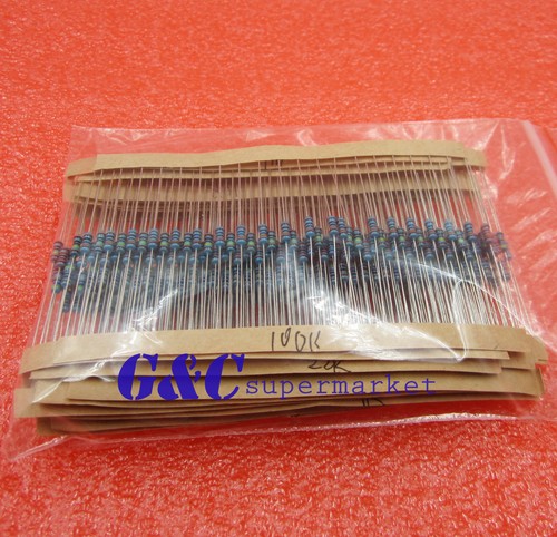 1/4w Resistance 1% Metal Film Resistor Bag 20 kinds Each 20 Total ...