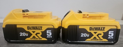 2 Brand New Dewalt 20 Volt 20v Max Li-Ion 5 AH Batteries DCB205 2024 ...